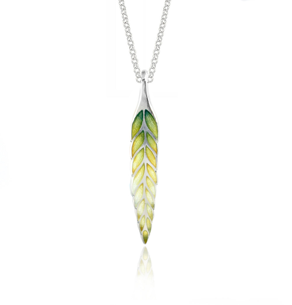 Wheatsheaf Enamel Pendant – Fiona Rae Jewellery
