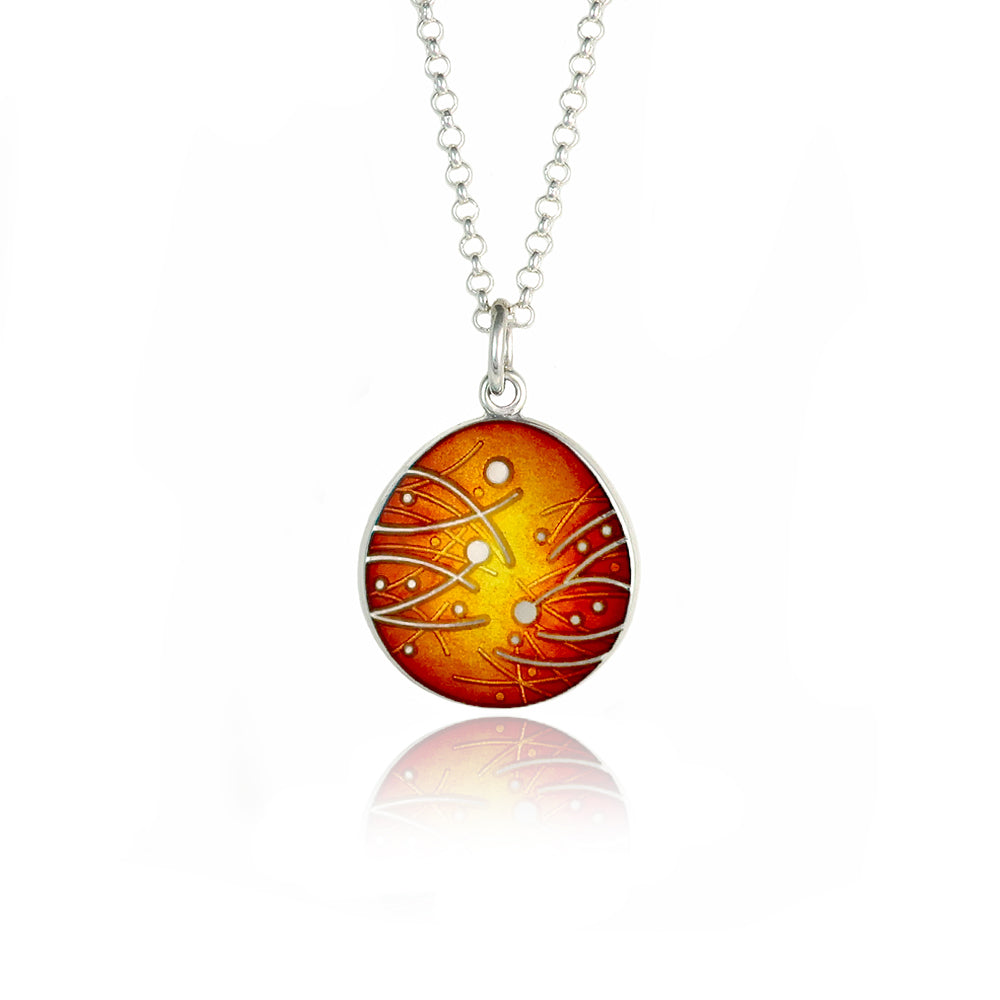Meadow Enamelled Amber Pendant – Fiona Rae Limited