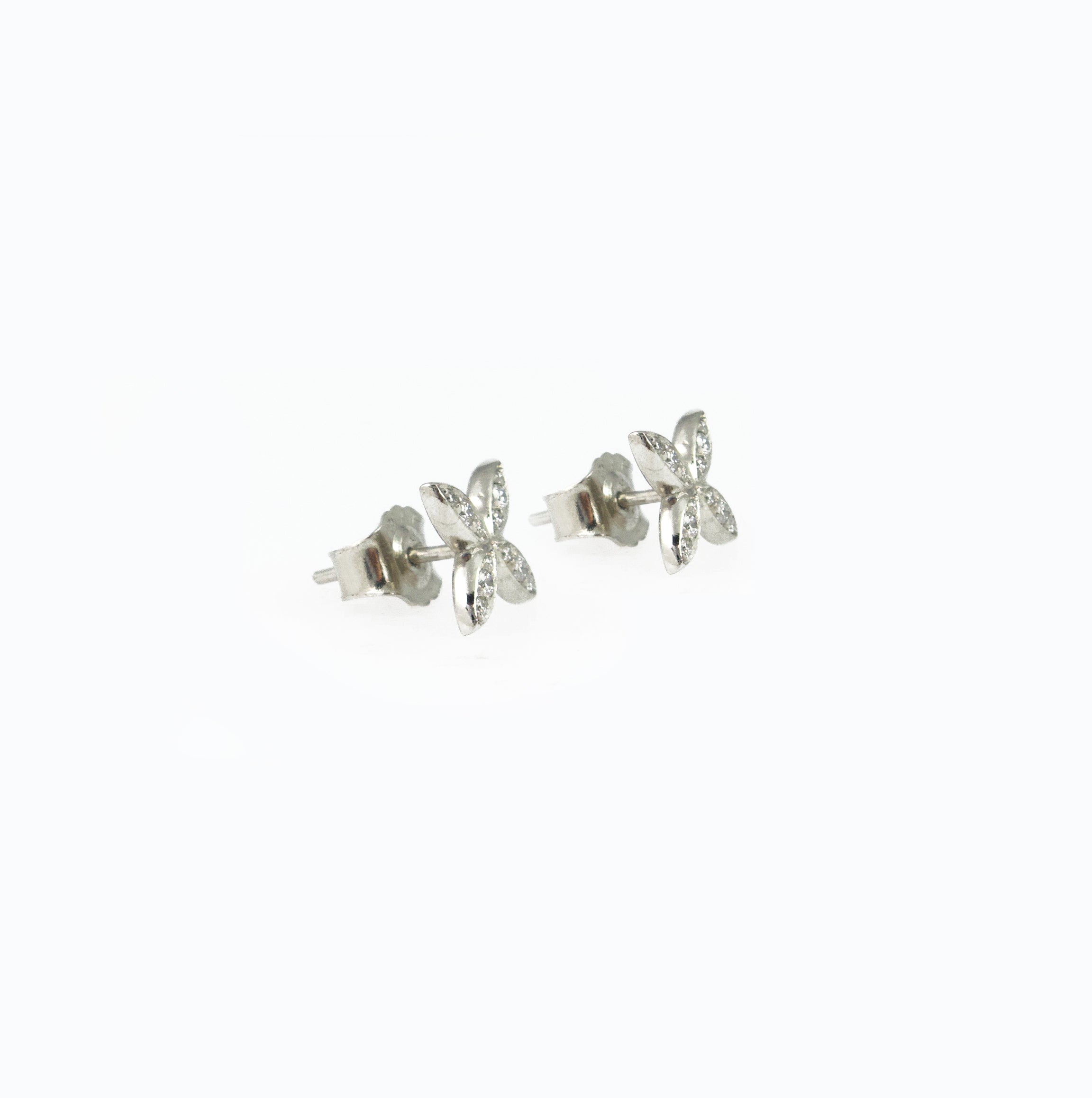 Diamond & Platinum Hydrangea Earrings – Fiona Rae Jewellery