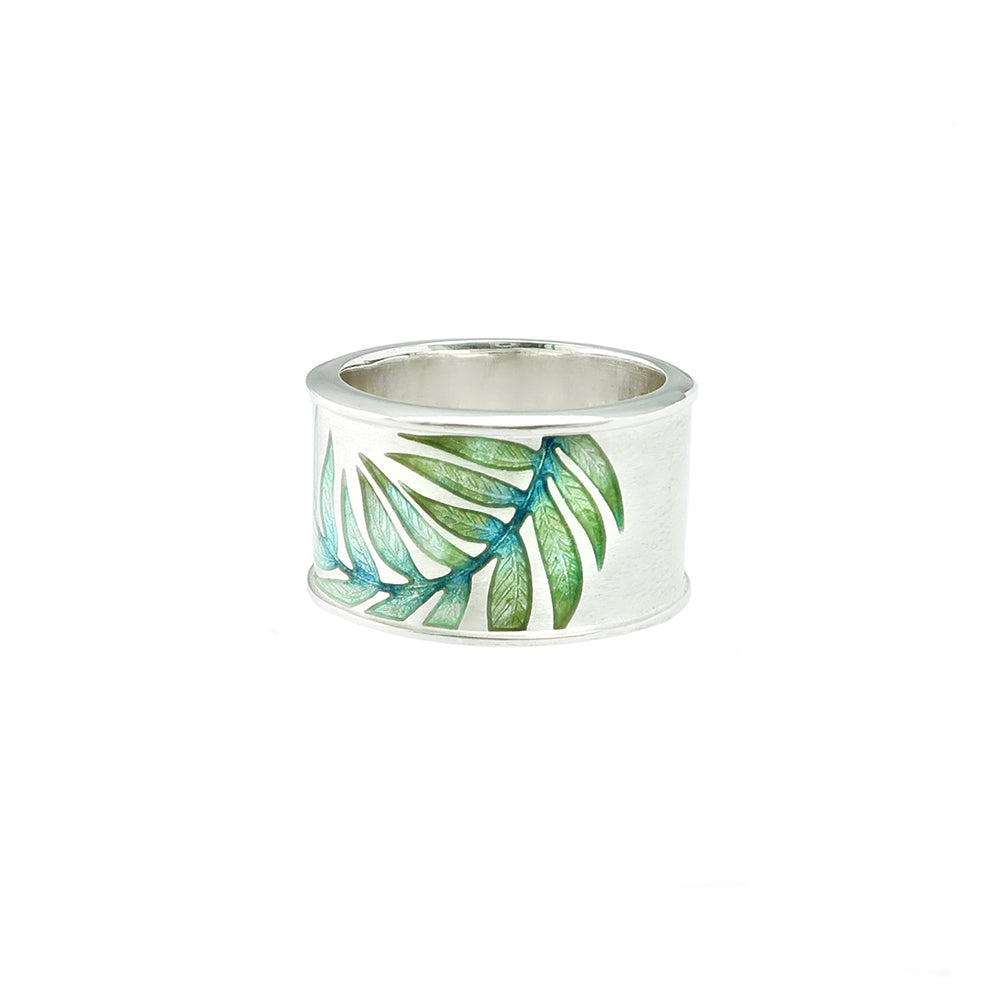 Enamel Fern Ring – Fiona Rae Jewellery