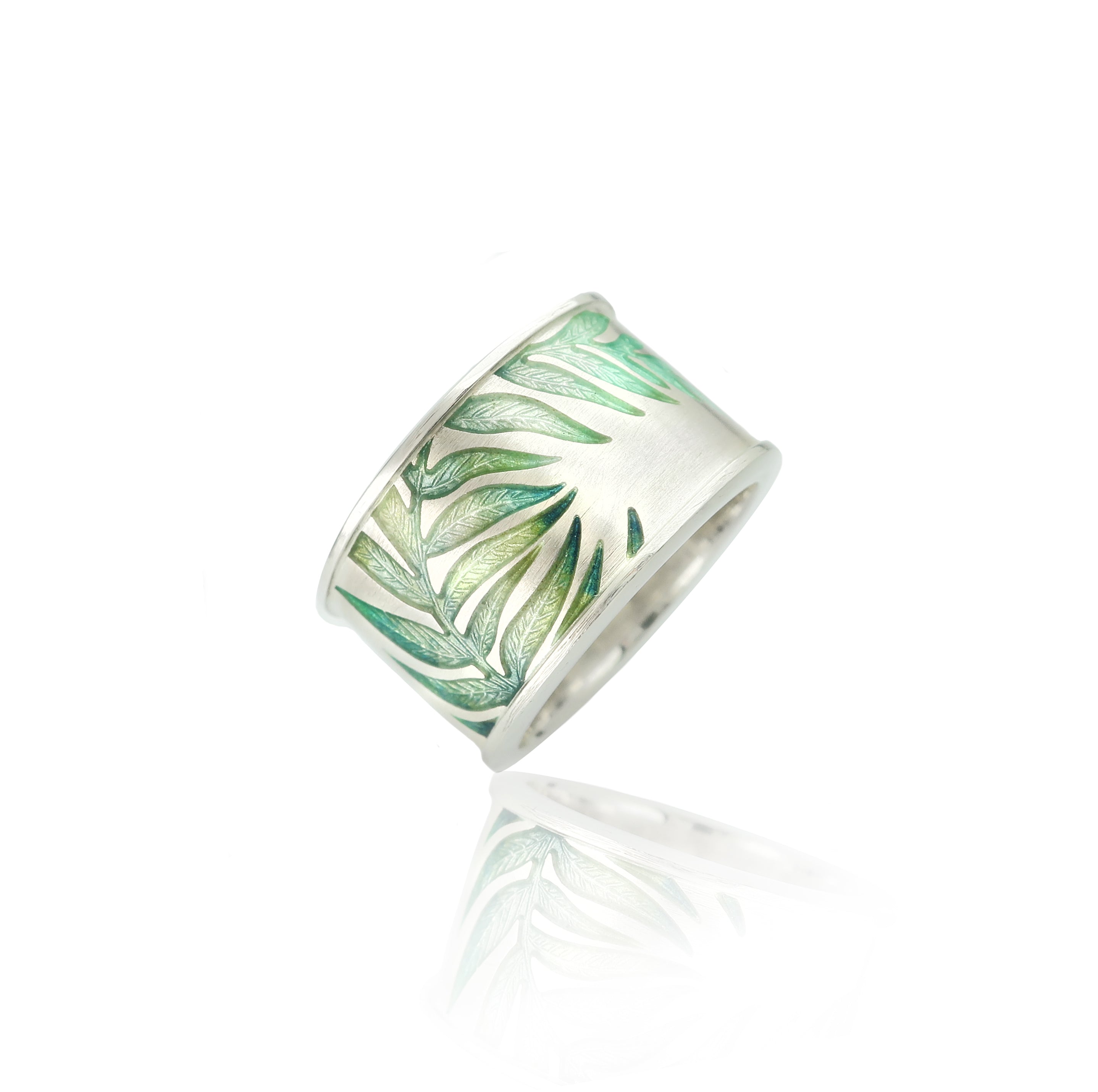 Enamel Fern Ring – Fiona Rae Jewellery
